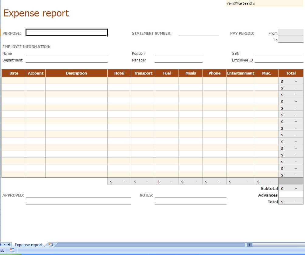 Business Expenses Template Spreadsheet Templates For Business Expense 