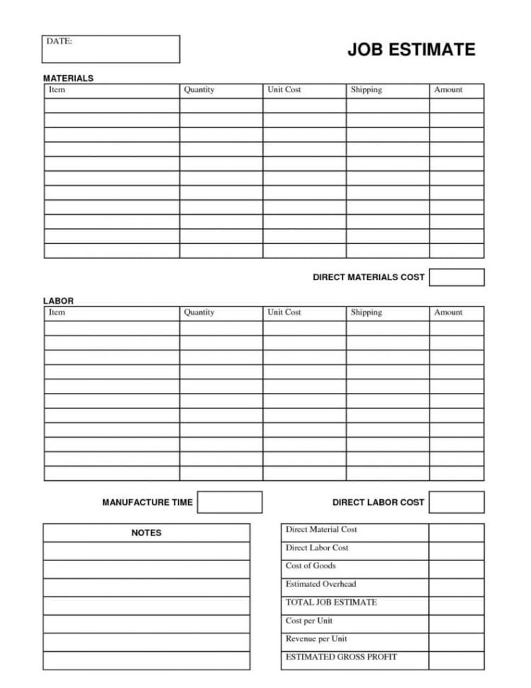 Cost Estimate Spreadsheet Template Cost Analysis Spreadsheet 