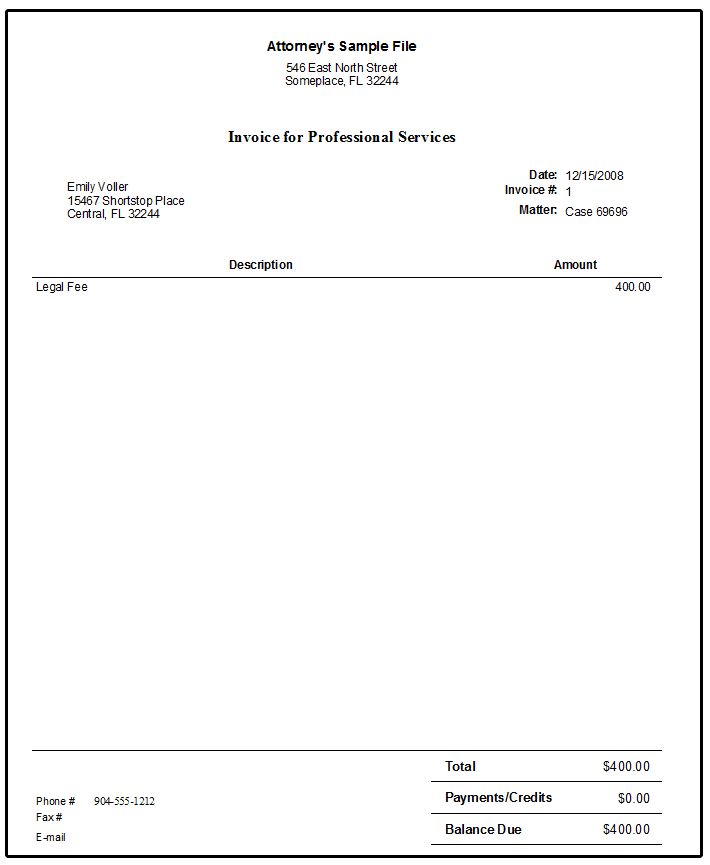 Legal Invoice Template Spreadsheet Templates For Busines Legal Bill 