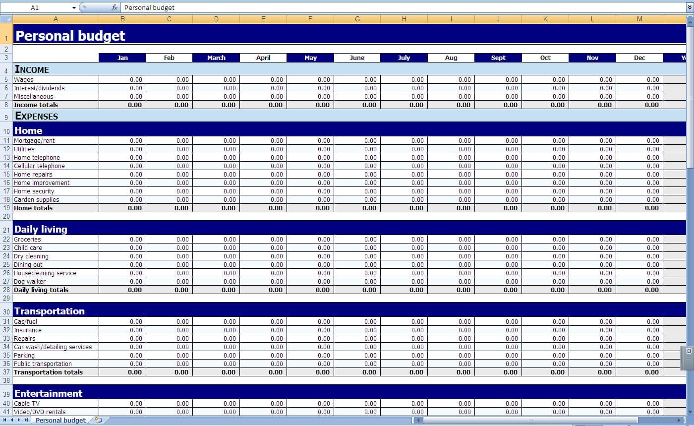 Training Spreadsheet Template Excelxo