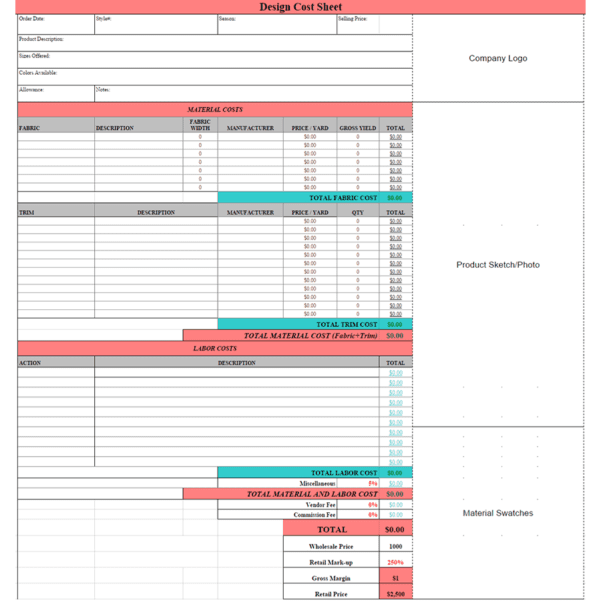 Recipe Costing Template Excel Download Excelxo
