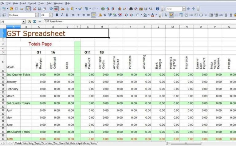 Example of Bookkeeping Spreadsheet — excelxo.com Example of Bookkeeping Spreadsheet — excelxo.com
