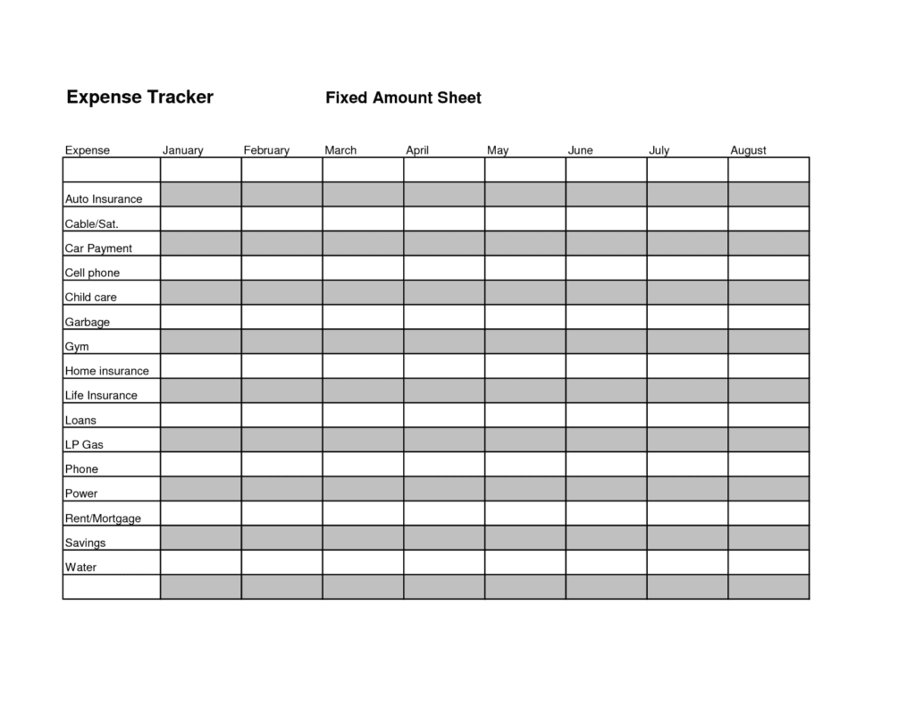 Budget Tracking Sheet Template Excelxo