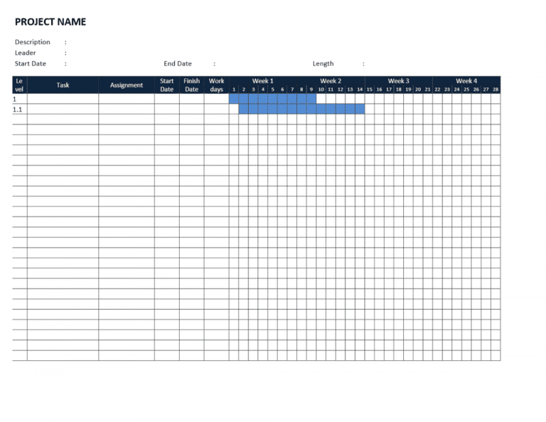 gantt chart spreadsheet excel templates — excelxo.com