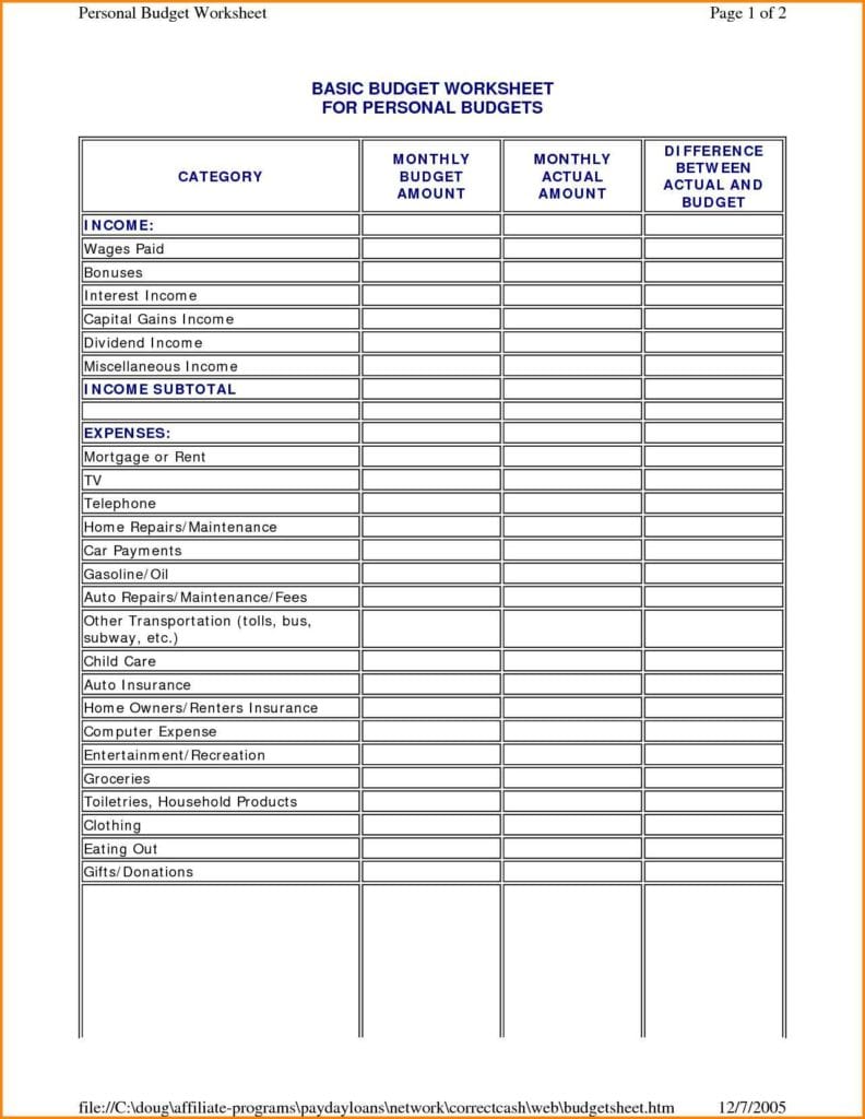 Sample It Budget Spreadsheet 1 Excelxo