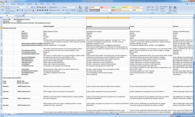 survey template excel spreadsheet1 — excelxo.com survey template excel spreadsheet1 — excelxo.com