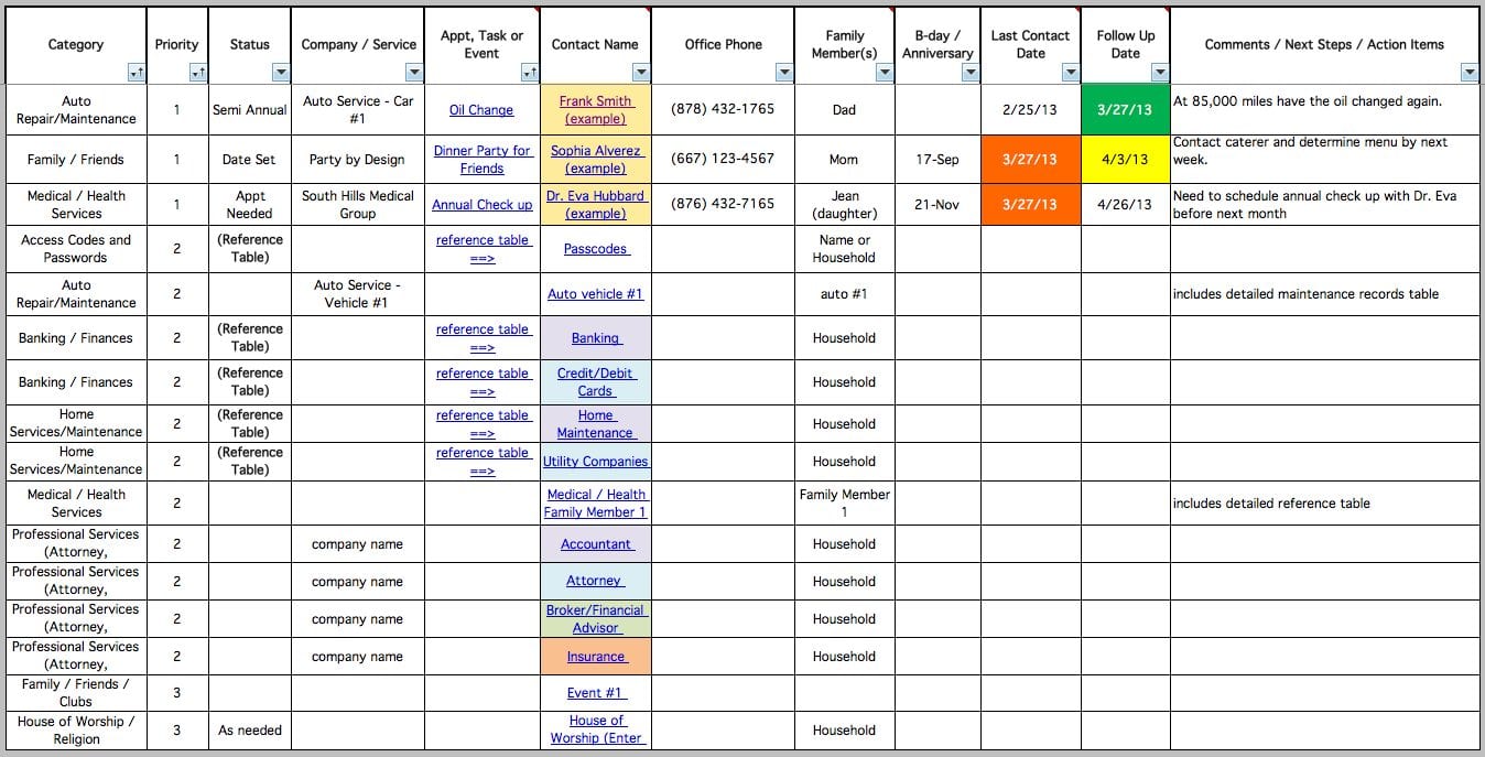 Customer Tracker Excel Template 1 Excelxo