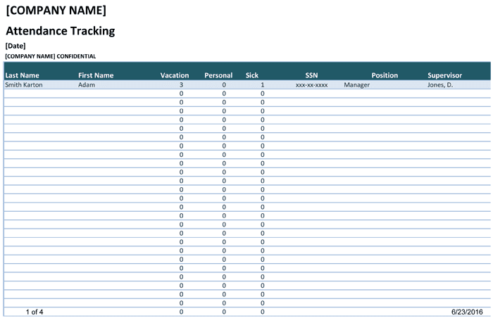 Employee Attendance Sheet With Time In Excel Excel Templates
