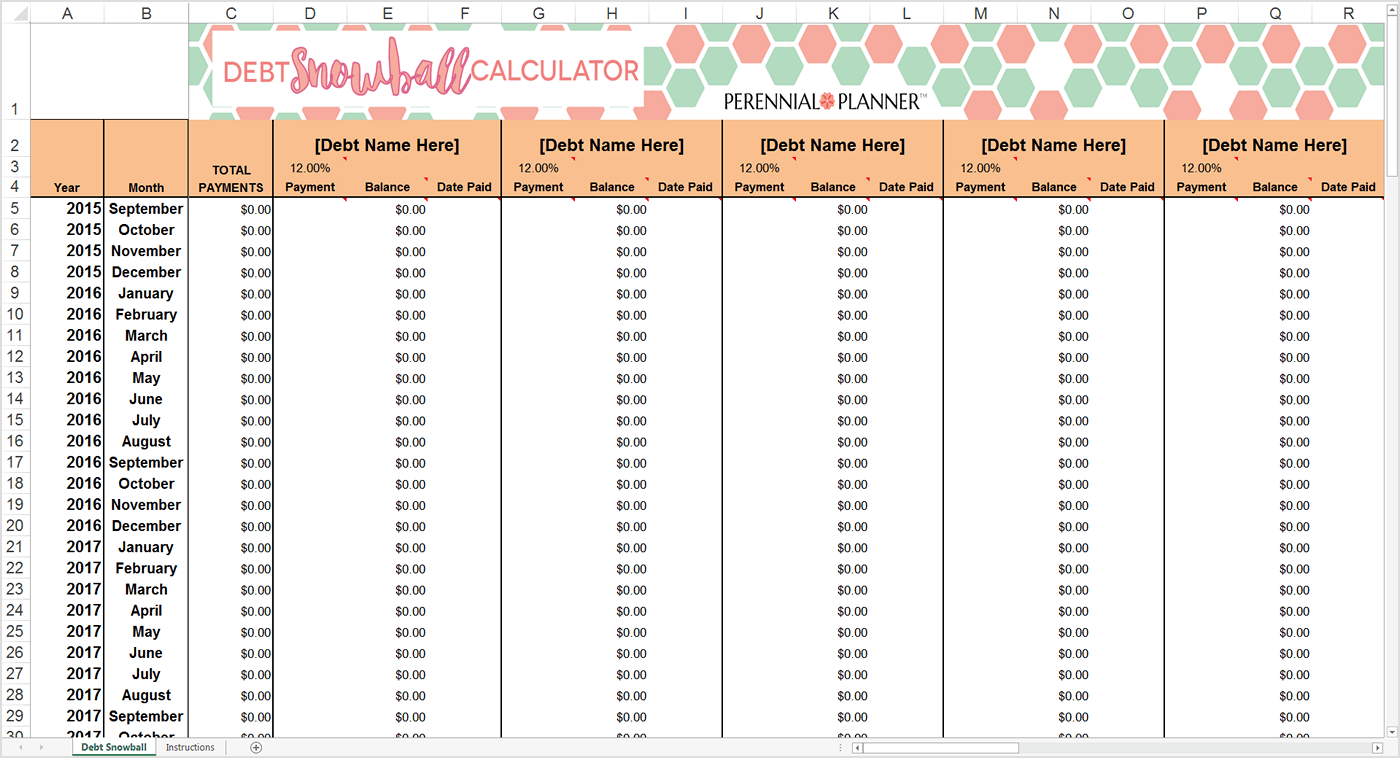 Dave Ramsey Debt Snowball Xls Excelxo Dave Ramsey Debt Snowball Xls Excelxo