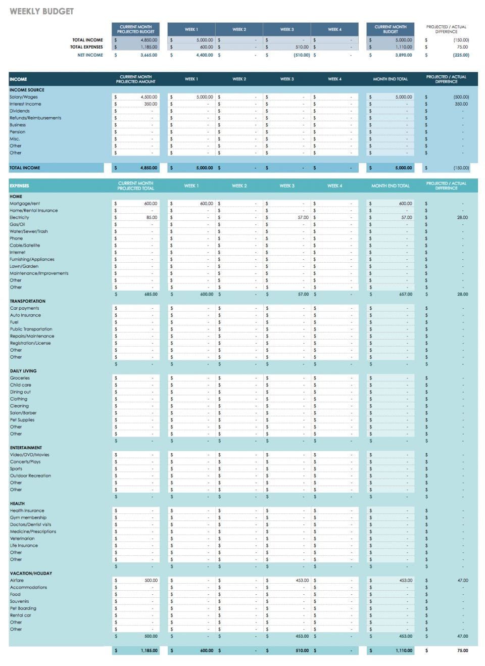 Excel Templates For Business Expenses Excelxo