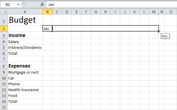 Simple Budget Template Excelxo Simple Budget Template Excelxo