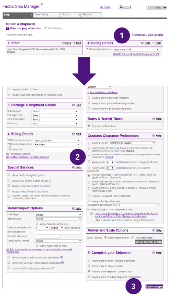 FedEx Invoices Online Excelxo