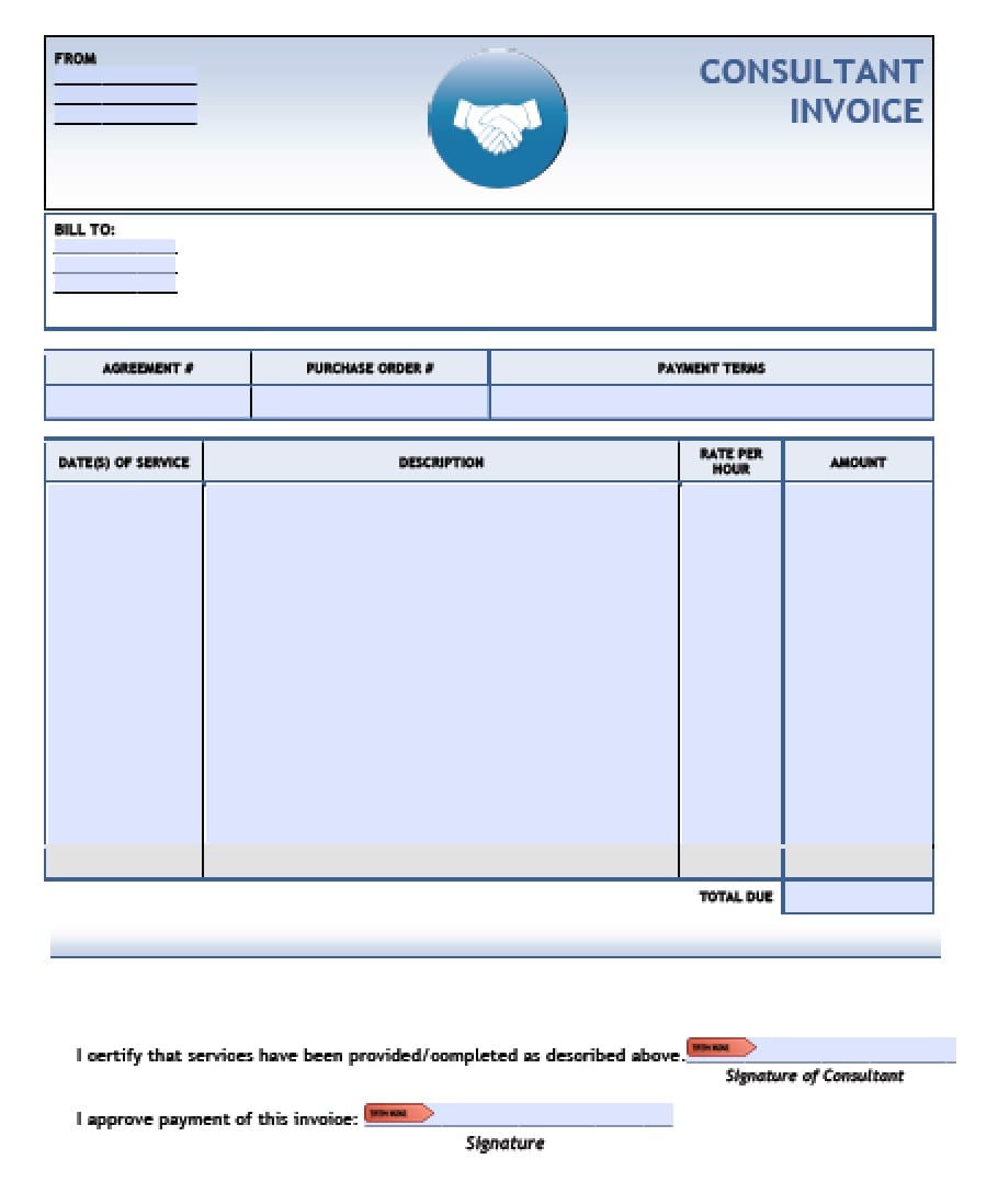 How To Bill For Consulting Services Sample Excelxo