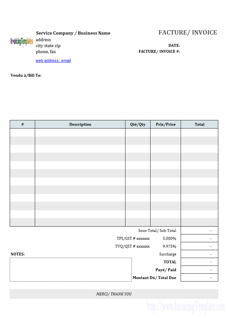 Lawn Care Invoice Template Excel Excelxo
