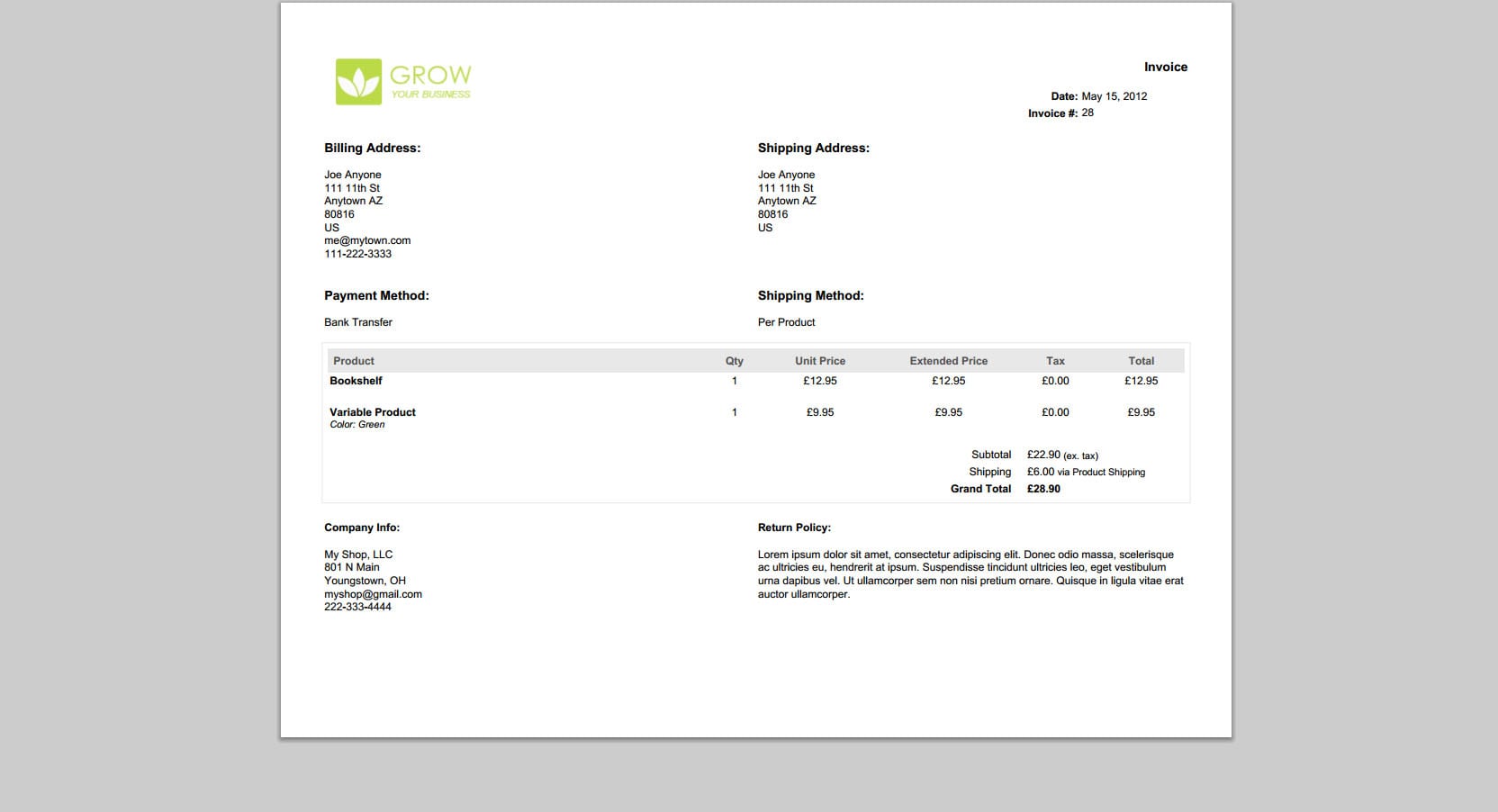 Quickbooks Invoice Template Download Free Excelxo